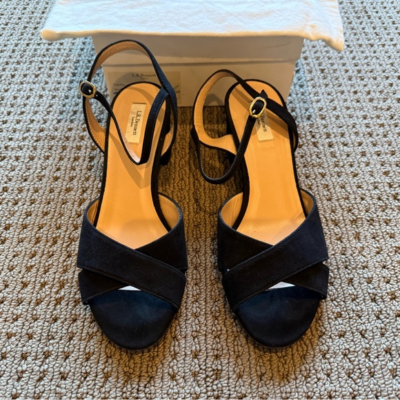 LK Bennett | Shoes | Lk Bennett Tabitha Black Suede Sandals | Poshmark
